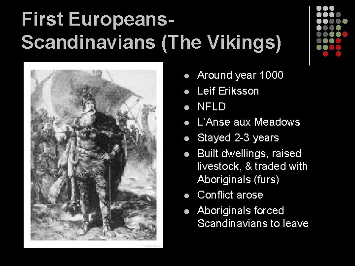 Population Settlement The First Occupants Settlement of Quebec