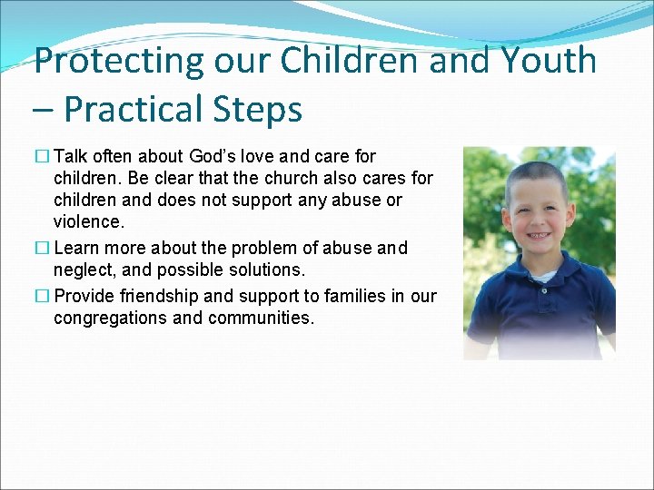April is National Child Abuse Prevention Month Jesus