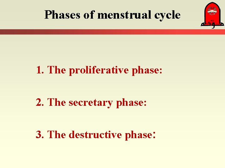 Physiology Urogenital System Genital L 5 Uterine cycle