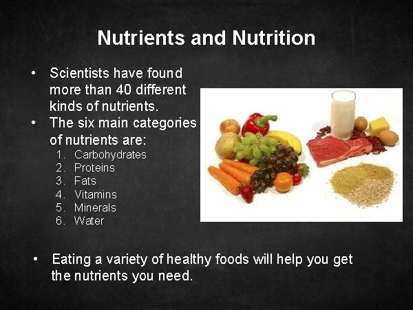 Ch 10 Nutrition Created by Coach Luttrell Information