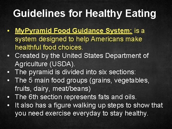Ch 10 Nutrition Created by Coach Luttrell Information