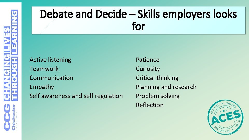 Debate and Decide When was the last time