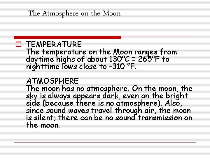 A Closer look at Our Moon Created by