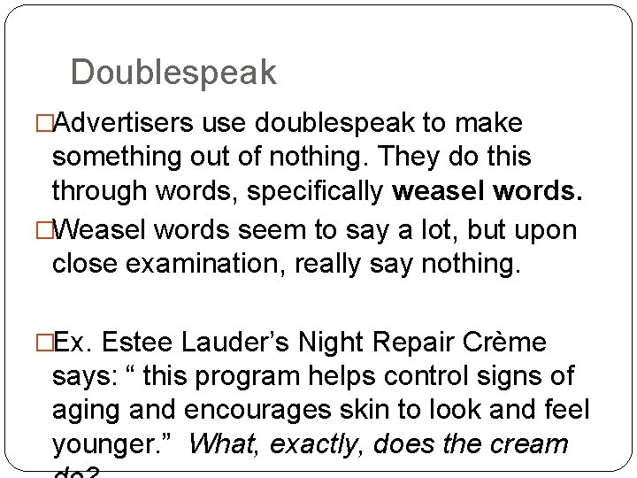 Advertising and Double Speak 1984 Doublespeak In 1984