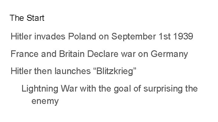 Early World War II Causes Treaty of Versailles