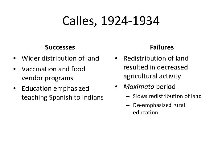 Mexican Revolution Reforms Obregon 1920 1924 Successes Failures