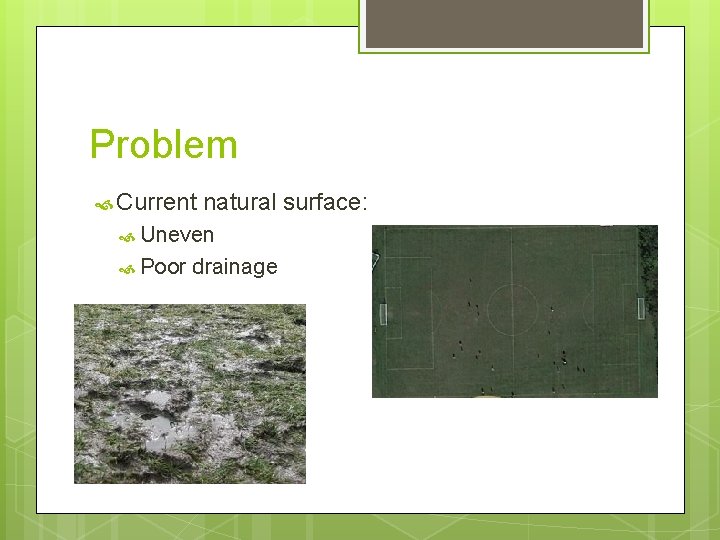 Soccer Field Turf Installation Justin Eckert Overview Problem