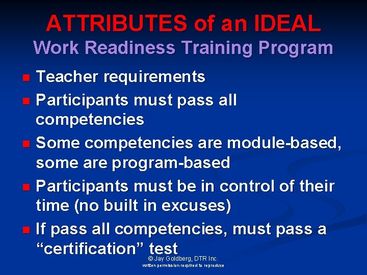 The Proper Way to Teach Work Readiness by