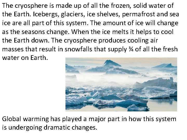 The Earths Surface Earths spheres Lesson 1 Some