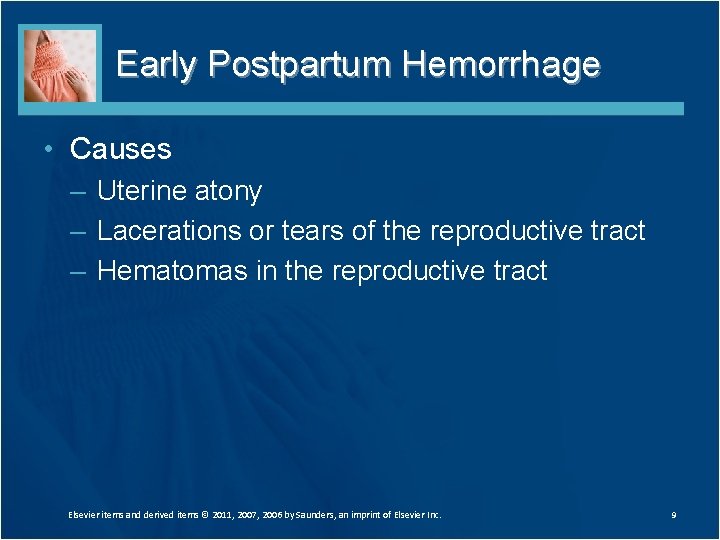Chapter 10 Nursing Care of Women with Complications