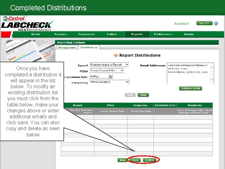 Labcheck Next Generation Quick Start Guide Distributions Management