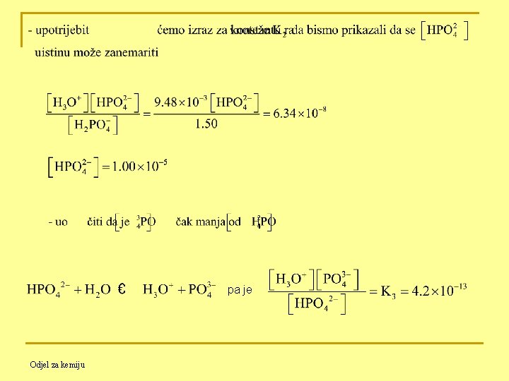 9 PUFERI Buffers otopine koje ne mijenjaju bitno