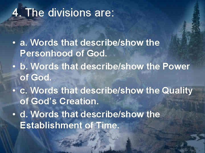 Freshmen Old Testament It All begins with Genesis