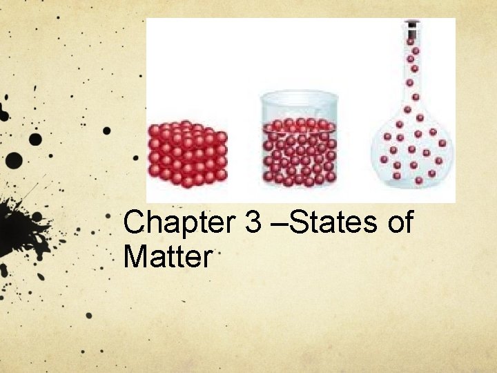 Chapter 3 States of Matter I Section 3