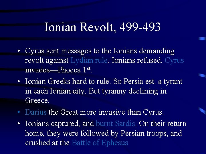 The Persian Wars Greeces Finest Hours Background to