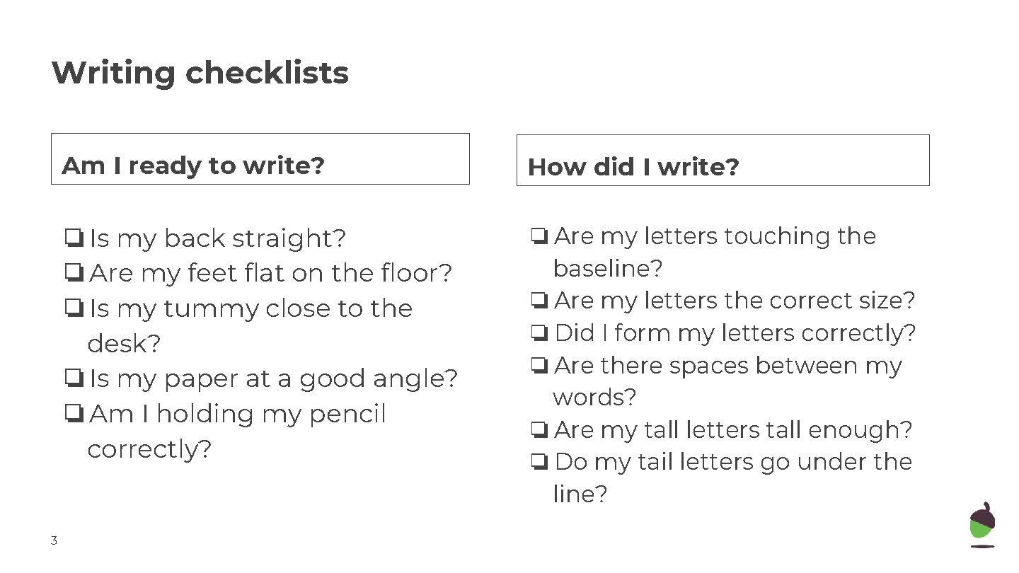 Occupational Therapy Handwriting Putting it all together Aniesa