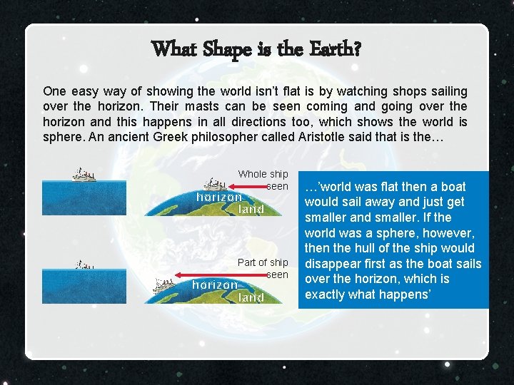 What Shape is the Earth How do you