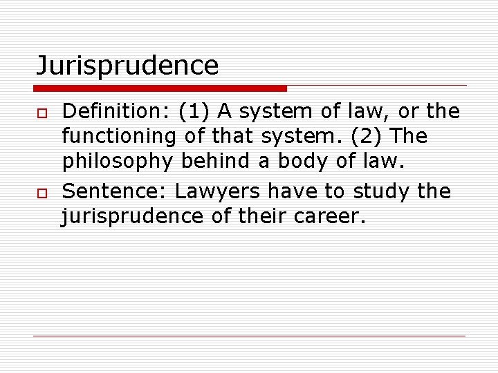Vocabulary Set 8 English 3 Root Jur o
