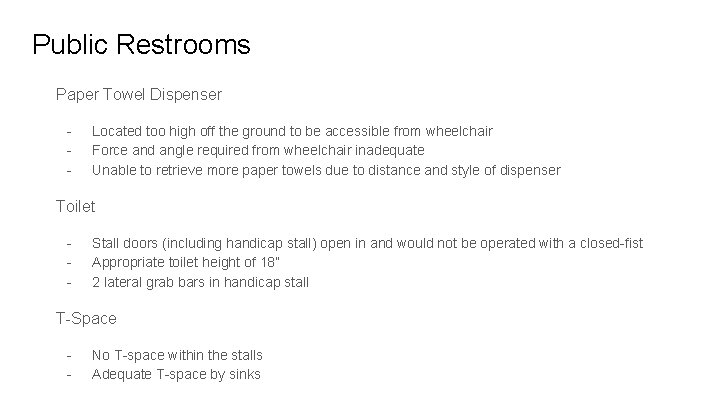 Architectural Barriers Linn Katie Atkins Regan Cooper Megan