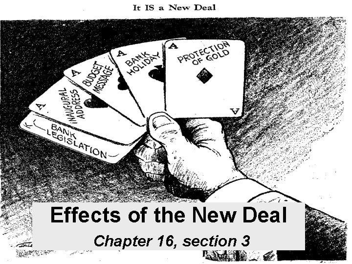 Effects of the New Deal Chapter 16 section