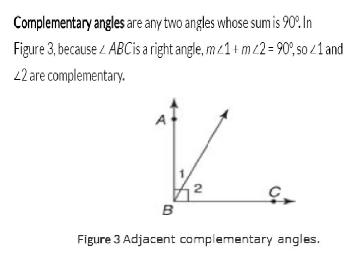 Special Pairs of Angles Congruent Angles Two or