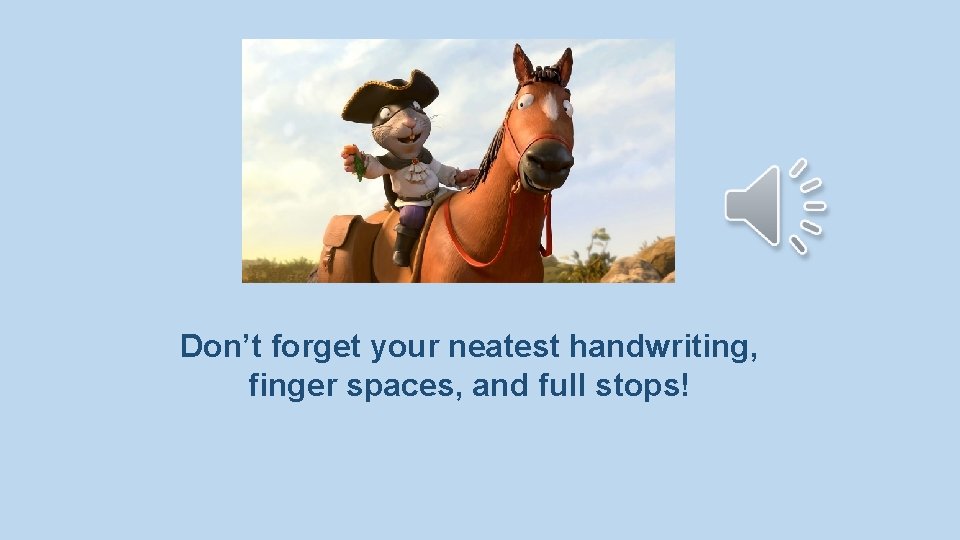 Thursday th 28 January 2021 English tasks Handwriting