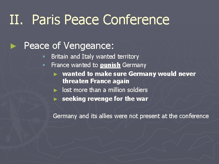 The End of World War I Fourteen Points