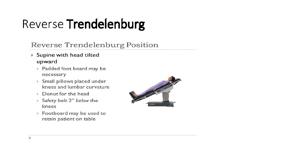Patient Positions October 9 10 2017 Medical Terminology