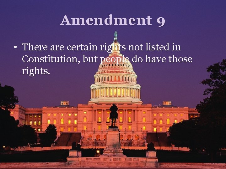 Bill of Rights First 10 Amendments Amendment 1