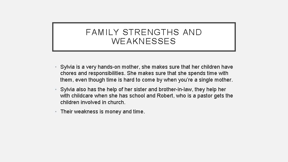 THE ASHLEY FAMILY Family Engagement Plan THE ASHLEY