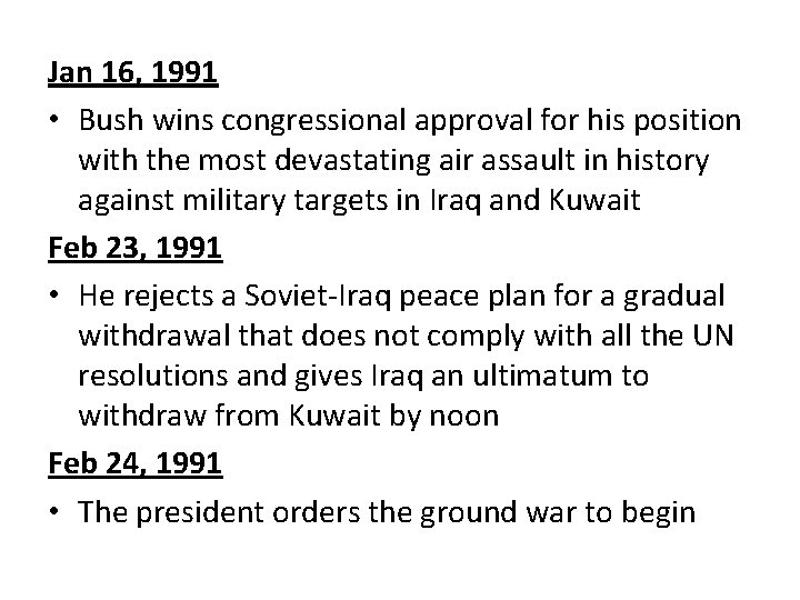 The Persian Gulf War U S Involvement Information