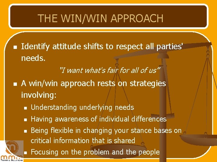 Conflict Resolution Skills Training Topics Understanding conflict Defining