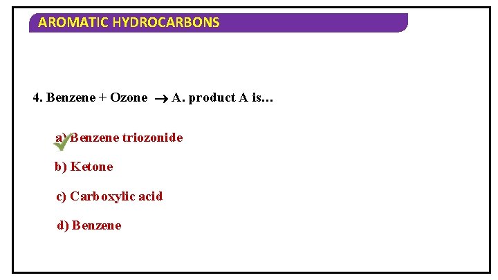 AROMATIC HYDROCARBONS AROMATIC HYDROCARBONS METHODS OF PREPARATION OF