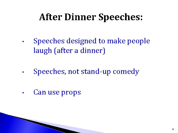 Chapter 15 Special Occasion Speaking Learning Objectives After