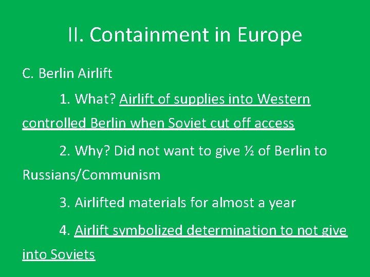 The Early Cold War Years Chapter 15 Sec