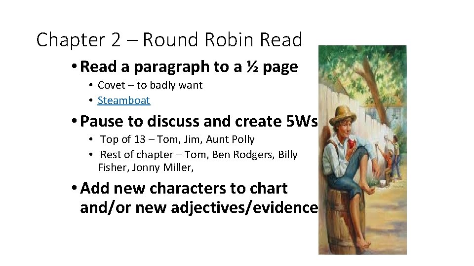 Mini Unit 2 Mischief and Trouble Making Agenda