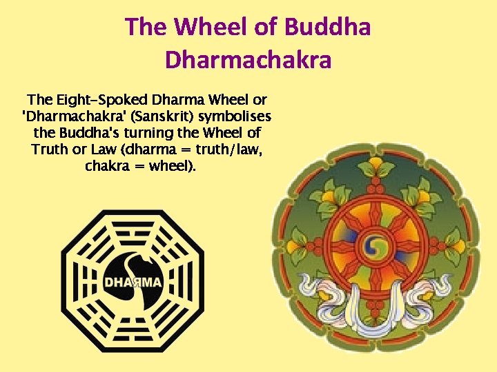 SYMBOLS in BUDDHISM The Wheel of Buddha Dharmachakra
