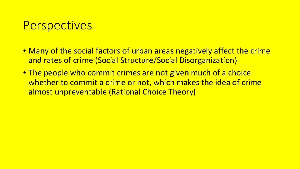 Psychology Critical Analysis Social Structure and Urban Crime