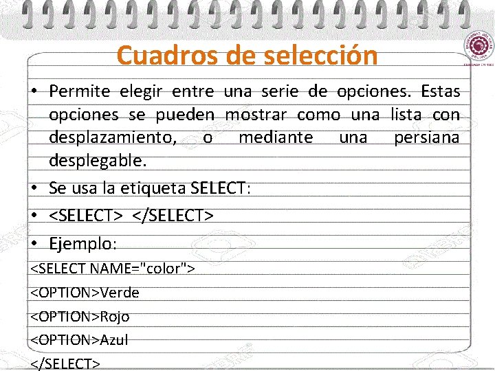 Tema 4 Lenguaje HTML Parte 7 Lic Claudia