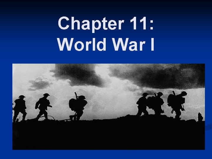 Chapter 11 World War I Section 1 Page