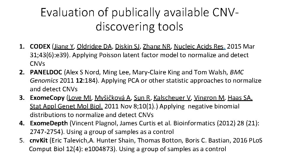 Copy Number Variation Analysis in Gene Panel Sequencing