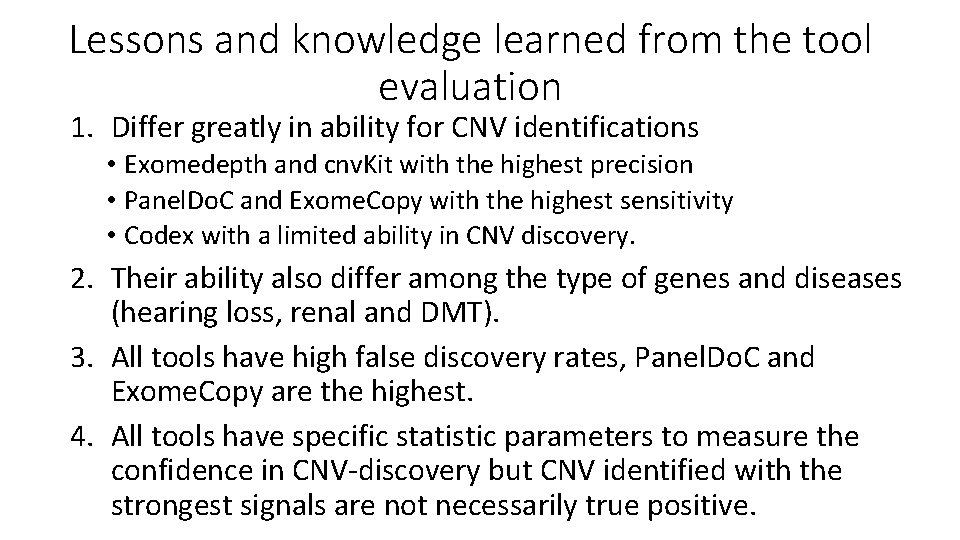 Copy Number Variation Analysis in Gene Panel Sequencing