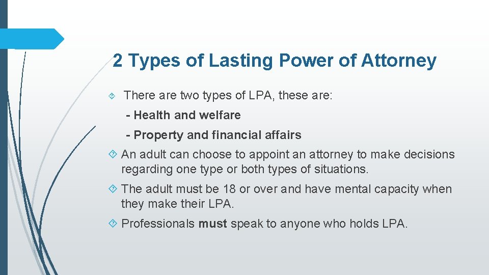 7 minute briefing Lasting Power of Attorney LPA