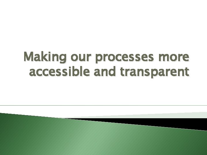 Making Regulatory Processes More Accessible and Transparent SOAR