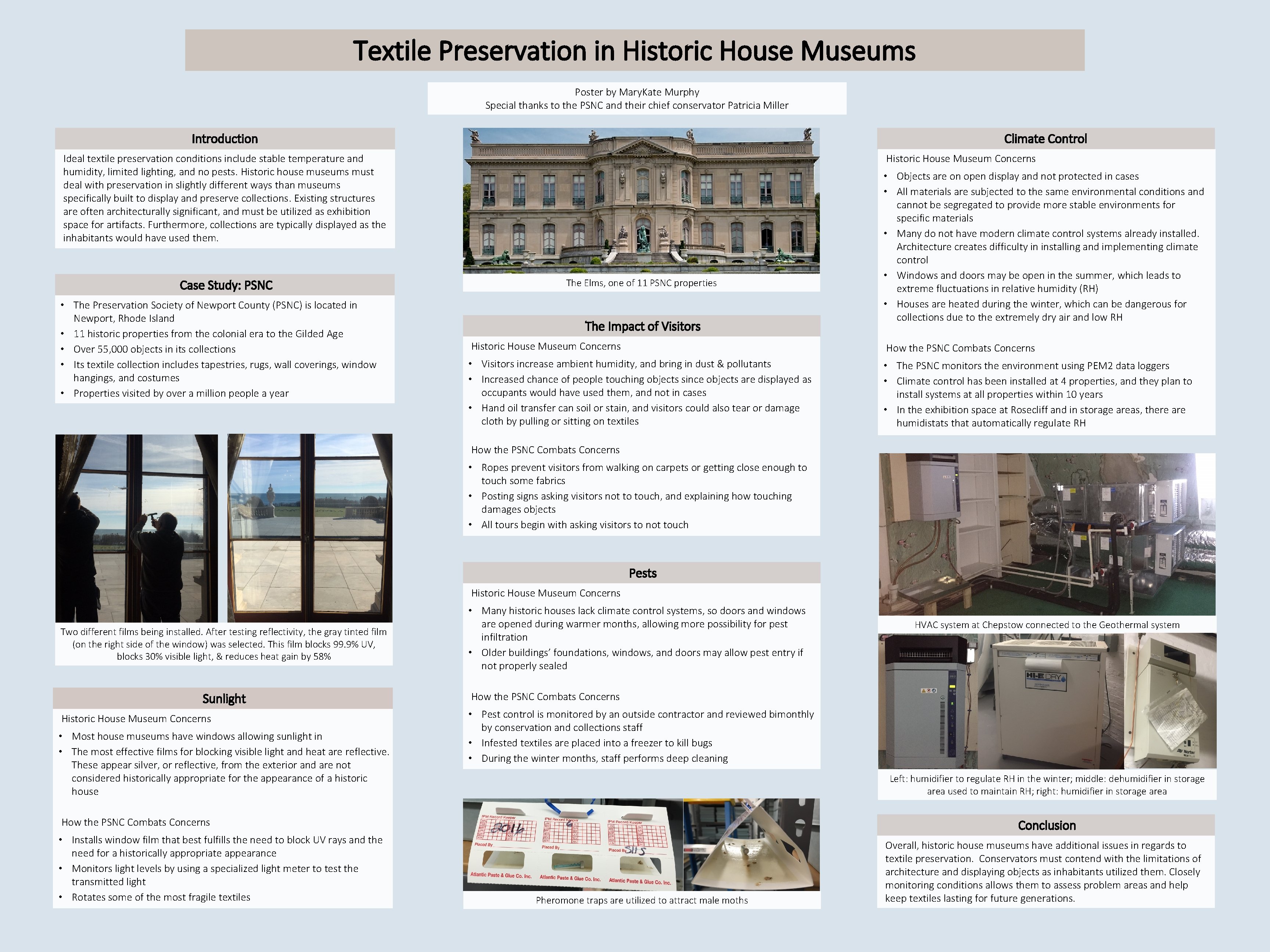 Textile Preservation in Historic House Museums Poster by