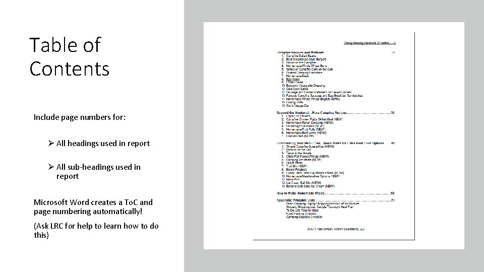 Report Writing Julie CookSue Howard LRC Oaklands College