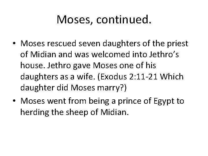 Out of Slavery Bible Literacy Chapter 3 The