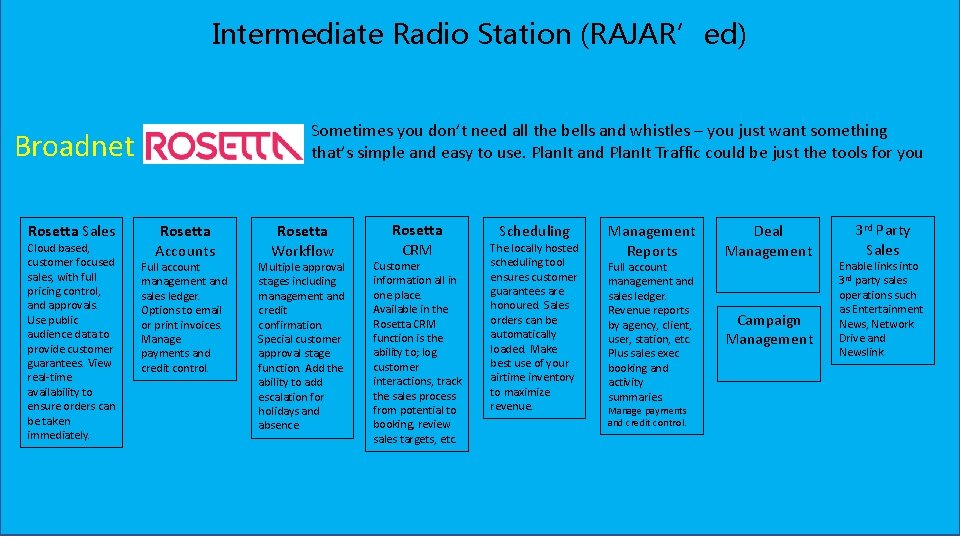 Intermediate Radio Station RAJARed Sometimes you dont need