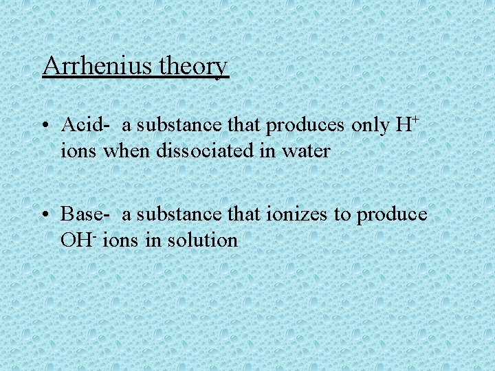 Acids Bases and Salts All three types of
