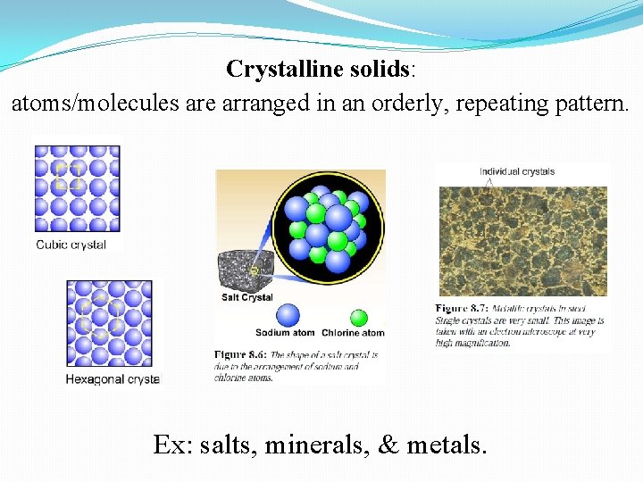 Ch 8 1 Properties of Solids Physical properties